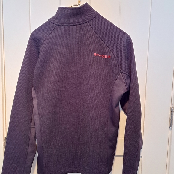 Spyder | Sweaters | Mens Spyder Black And Red Quarter Zip Sweater Size ...
